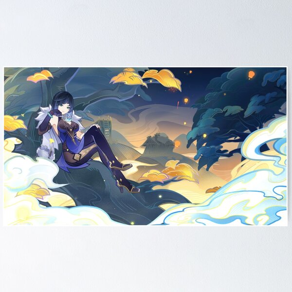 "Genshin Impact Yelan Mingxiao event Poster" Poster by Demray | Redbubble