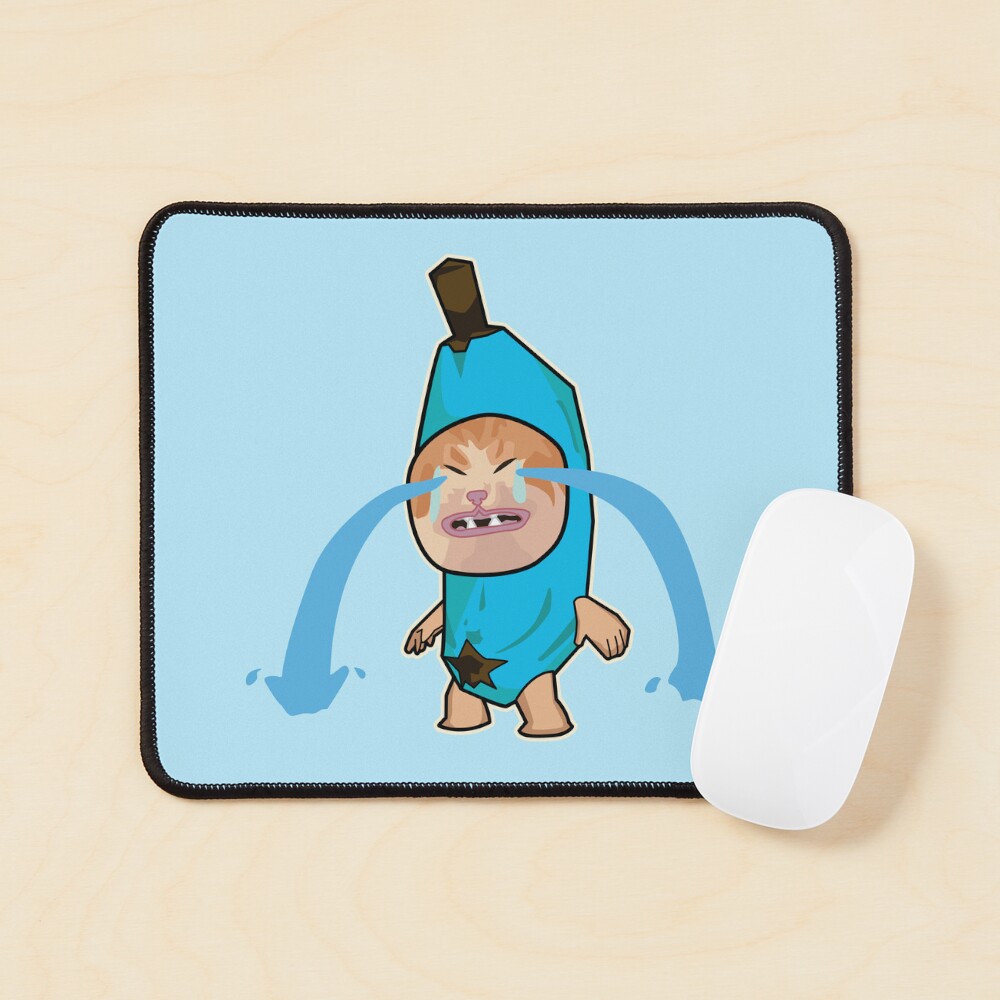 "SKY BLUE sad cry banana cat - happy hapi cat meme" Sticker for Sale by ...