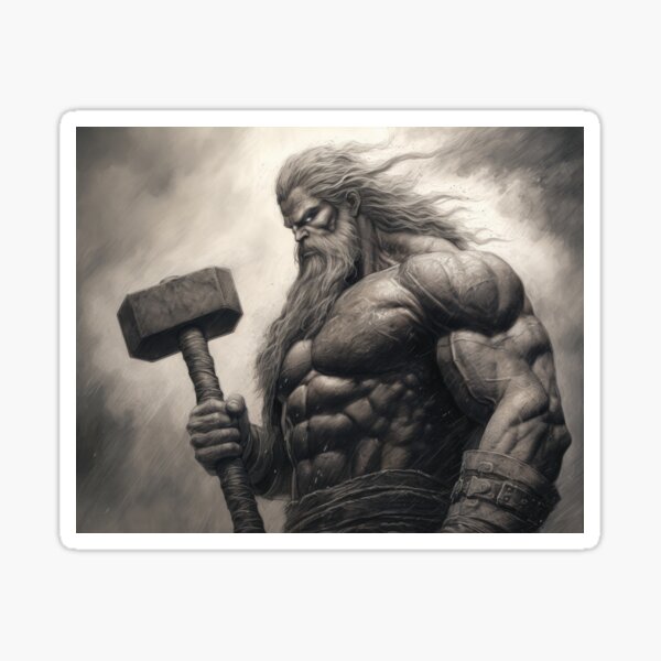 "Thor: Son of Odin" Sticker for Sale by HannahMiller006 | Redbubble