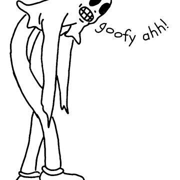 "Goofy ahh!" Sticker for Sale by brookemah | Redbubble