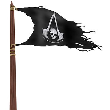 "Assassin's creed black flag pirate flag " Sticker for Sale by Becky ...