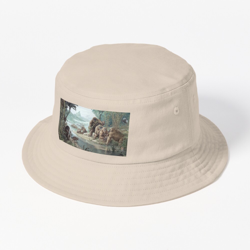 "Gigantopithecus with Homo erectus (C010/8410)" Sticker for Sale by ...