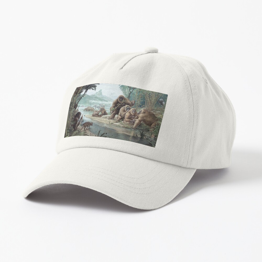 "Gigantopithecus with Homo erectus (C010/8410)" Sticker for Sale by ...