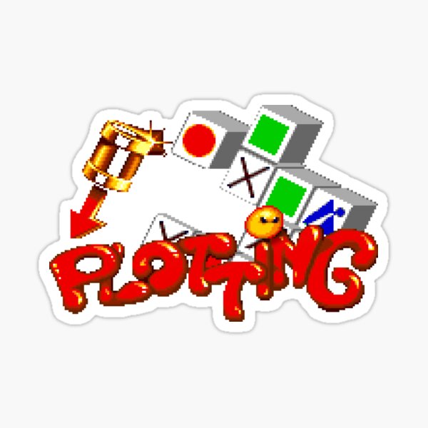 "Plotting" Sticker for Sale by iloveamiga | Redbubble