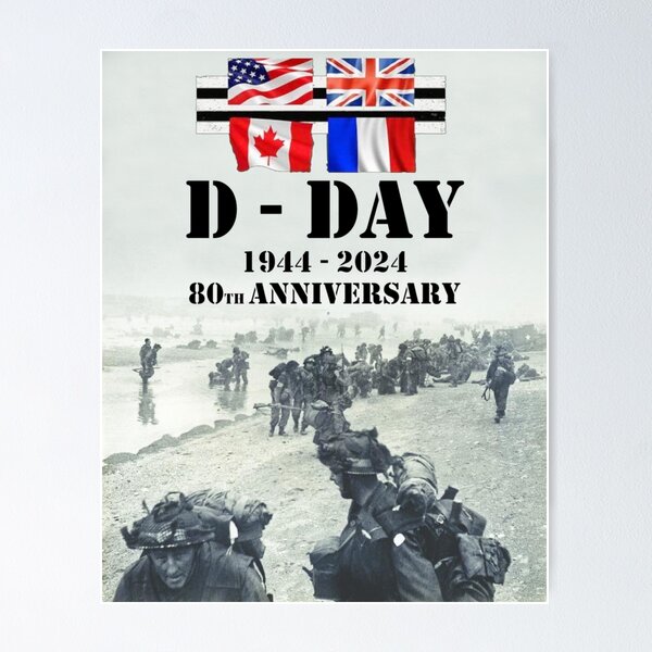 "D-Day 6 June 80th Anniversary" Poster for Sale by Digitalfred | Redbubble