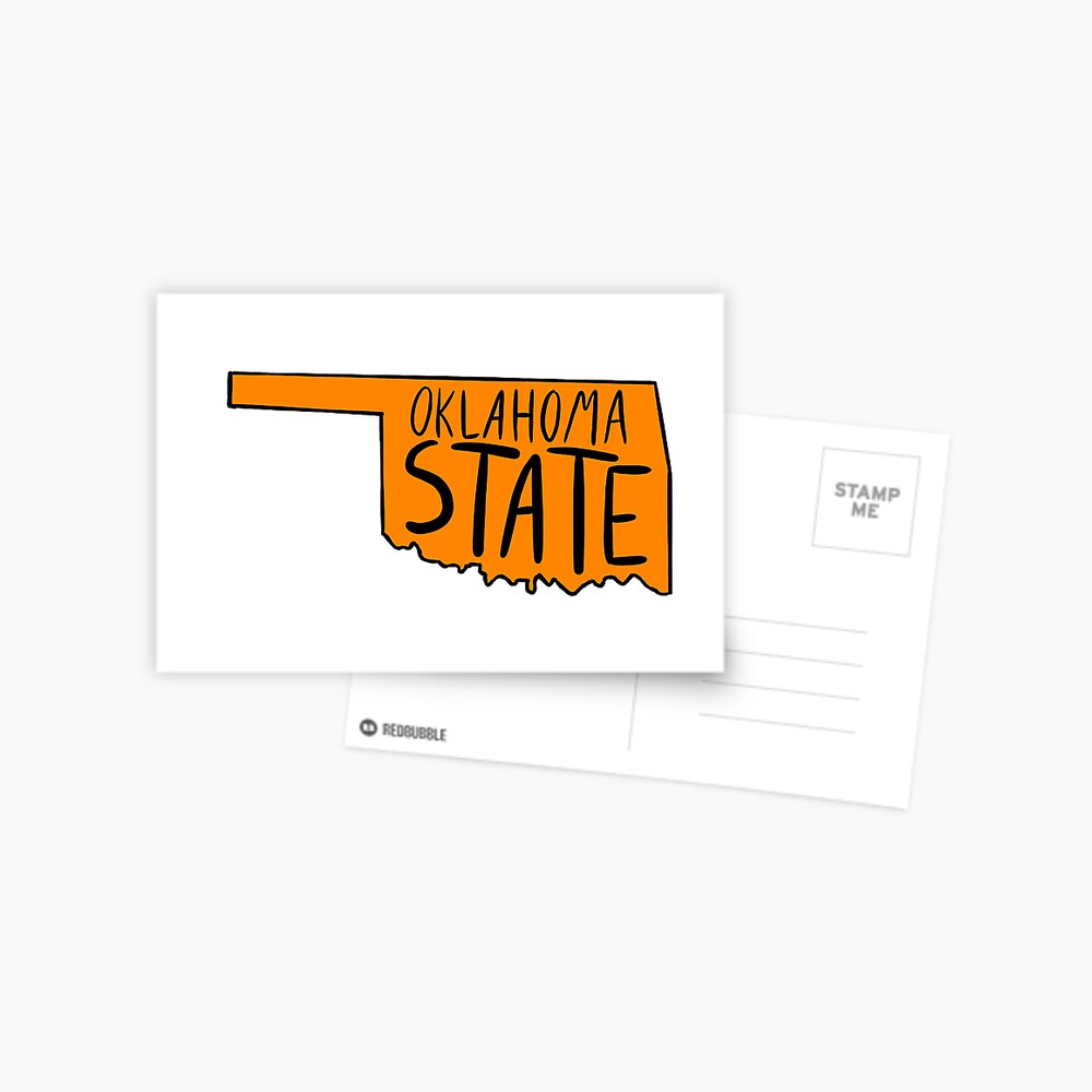 "Oklahoma State Outline" Sticker for Sale by Annalaforge | Redbubble