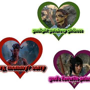 "bg3 sticker pack" Sticker for Sale by veronica1989 | Redbubble