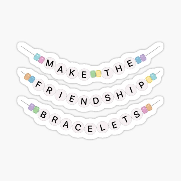 "Friendship Bracelets" Sticker for Sale by Mady33 | Redbubble