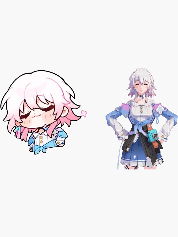 "Honkai Star Rail - March 7th" Sticker for Sale by FirstTimeArtist ...