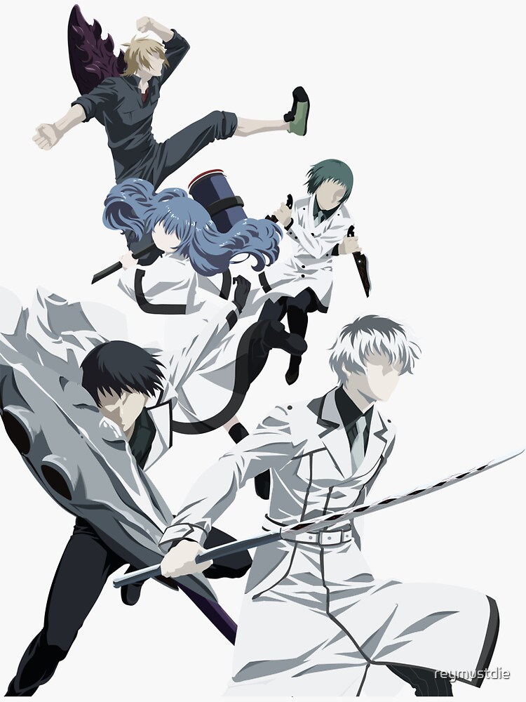 "Quinx Squad Tokyo Ghoul:re " Sticker by reymustdie | Redbubble