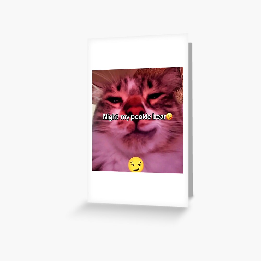 "Night my pookie bear ?" Sticker for Sale by LoveIsOnlyYours | Redbubble