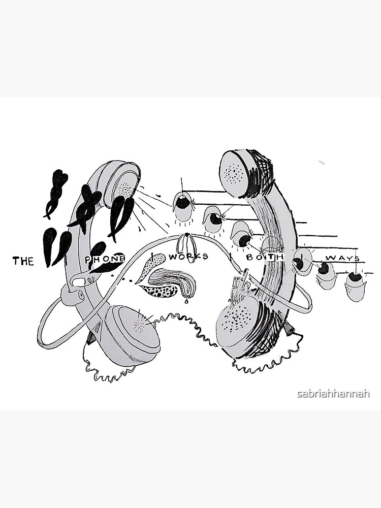 "Phone Works Both Ways" Art Print for Sale by sabriahhannah | Redbubble