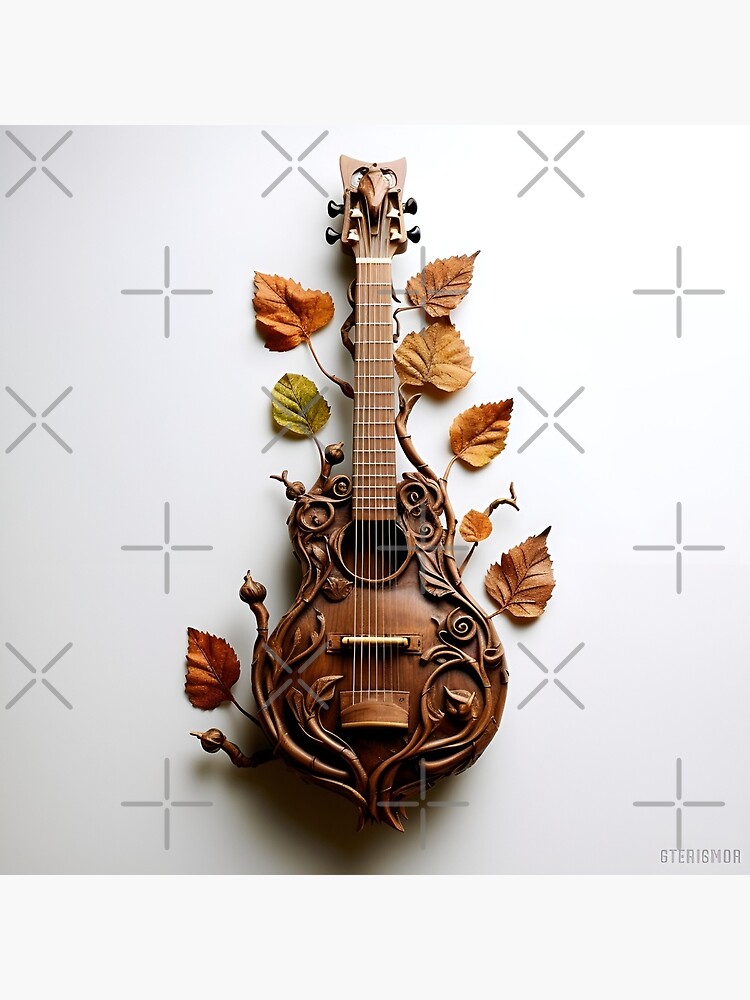"Autumn Fall leaves musical instrument" Poster for Sale by dcrc | Redbubble
