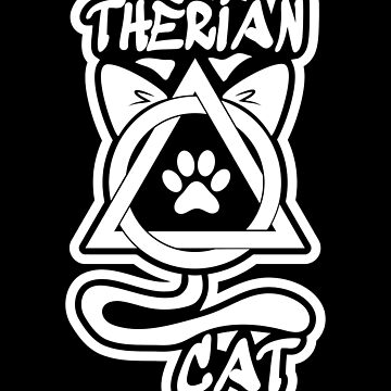 "Cat Therian" Sticker for Sale by ARTwoow | Redbubble