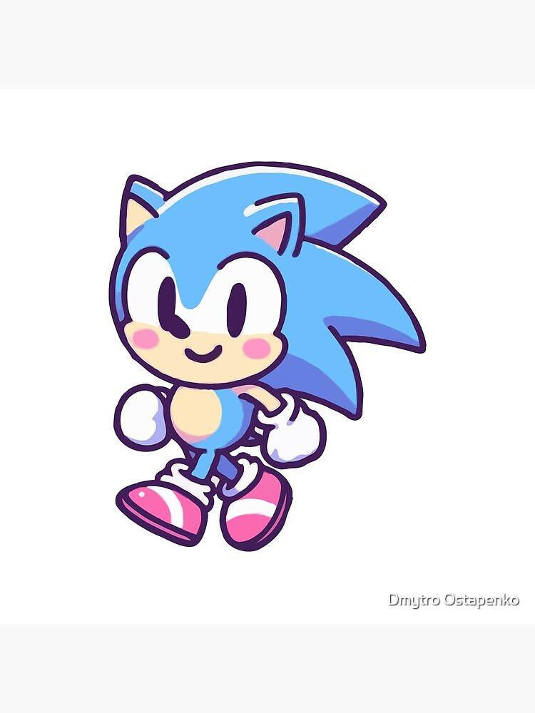 "Cute Sonic Illustration" Poster for Sale by Dmytro Ostapenko | Redbubble