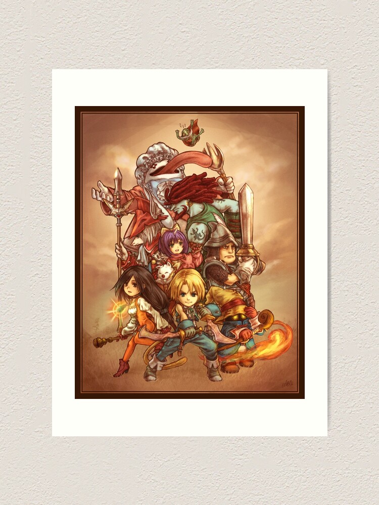 "FFIX - Tribute" Art Print for Sale by Dice9633 | Redbubble