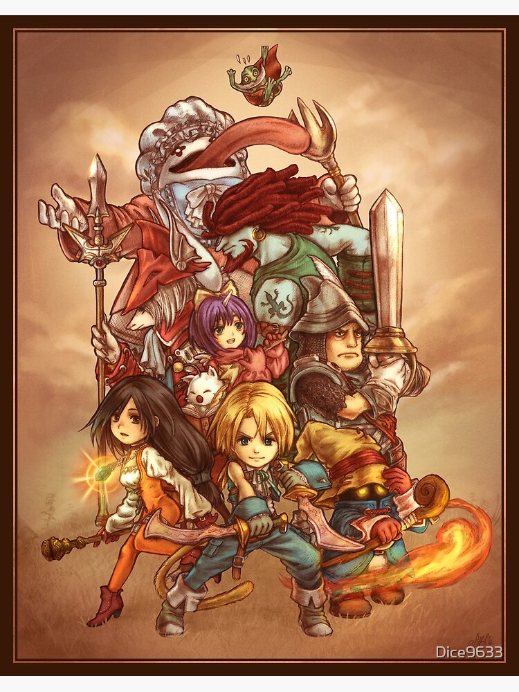 "FFIX - Tribute" Poster for Sale by Dice9633 | Redbubble