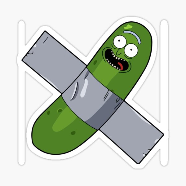 "pickle rick" Sticker by sky-ways | Redbubble