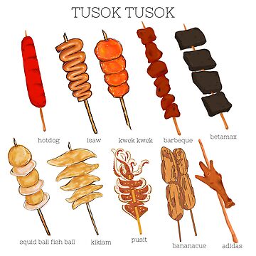 "Tusok tusok" Sticker for Sale by mOchi1mOchi2 | Redbubble