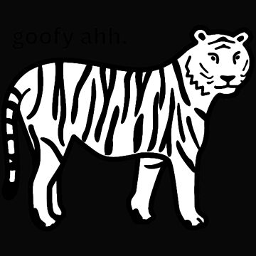 "Goofy Ahh Tiger Meme" Sticker for Sale by blomana | Redbubble