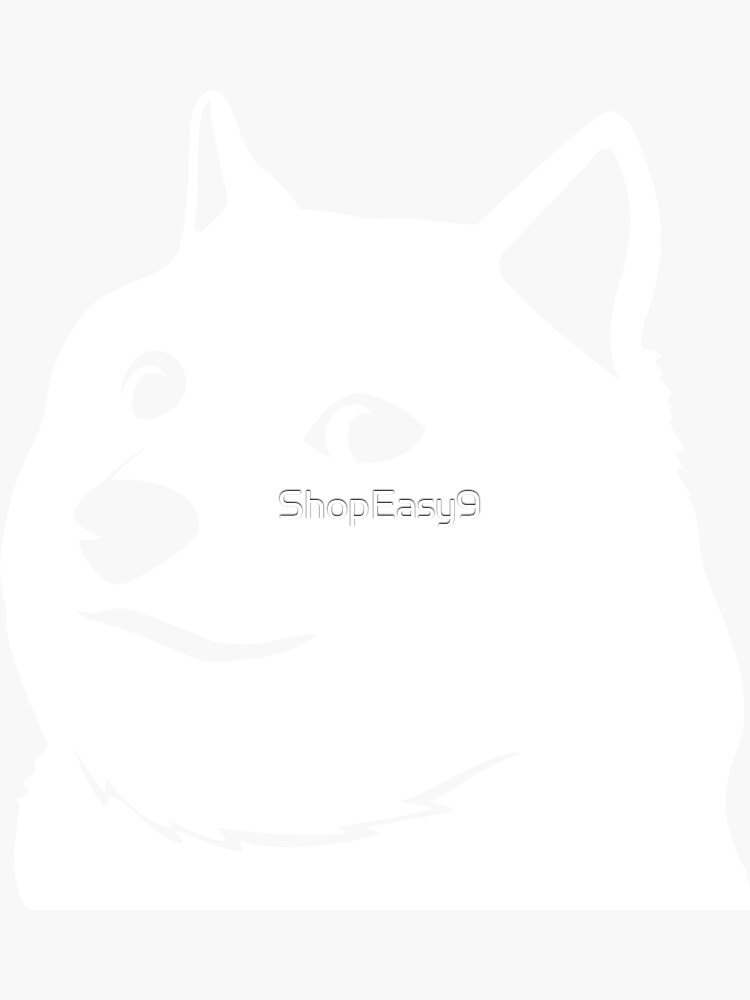 "Doge meme dog vector sticker" Sticker for Sale by ShopEasy9 | Redbubble
