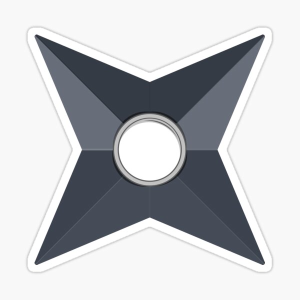 "Anime Ninja Shuriken" Sticker for Sale by ICsIcons | Redbubble