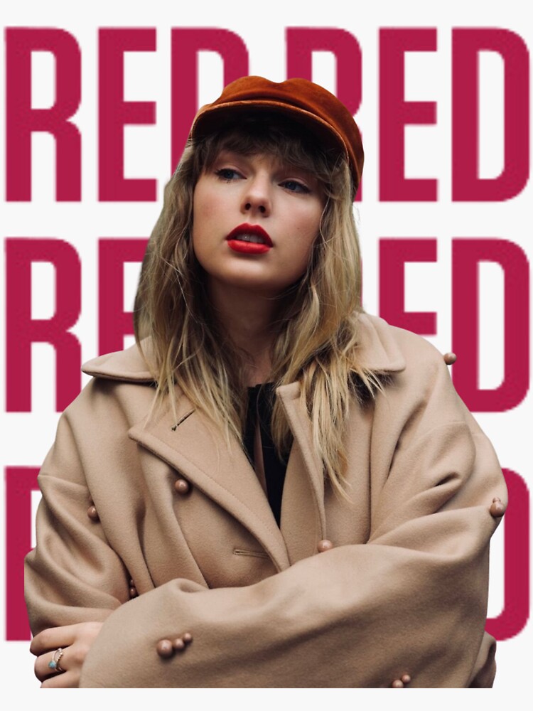 "Taylor Red Era" Sticker for Sale by Kiara3000 | Redbubble