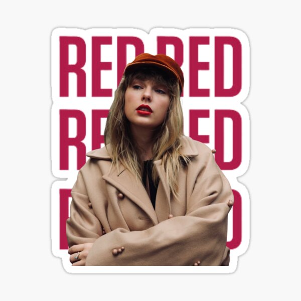 "Taylor Red Era" Sticker for Sale by Kiara3000 | Redbubble