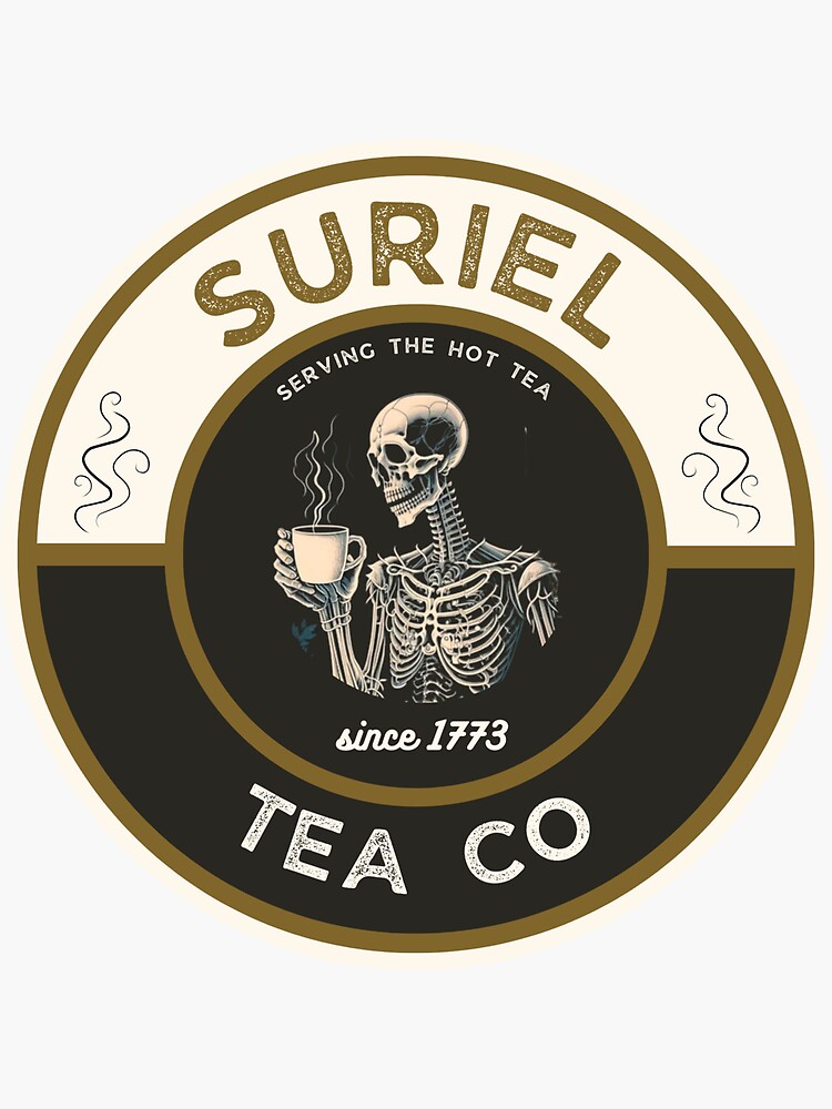 "The Suriel Tea Co ACOTAR Sticker" Sticker for Sale by pinespice ...