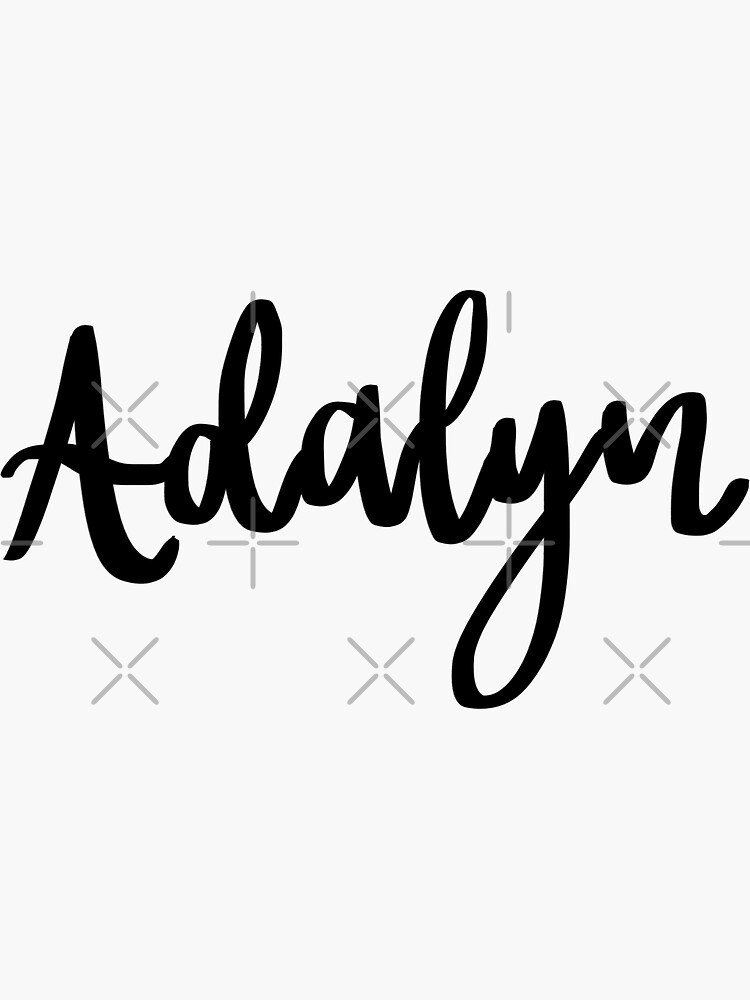 "Adalyn" Sticker for Sale by ellietography | Redbubble