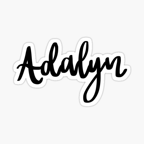 "Adalyn" Sticker for Sale by ellietography | Redbubble