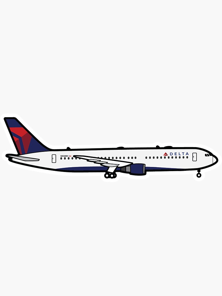 "Delta Air Lines Boeing 767" Sticker for Sale by PilotDecals | Redbubble