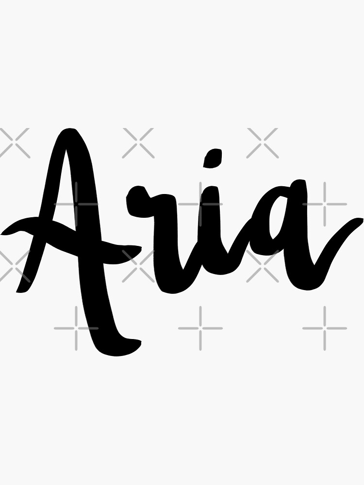 "Aria" Sticker for Sale by ellietography | Redbubble