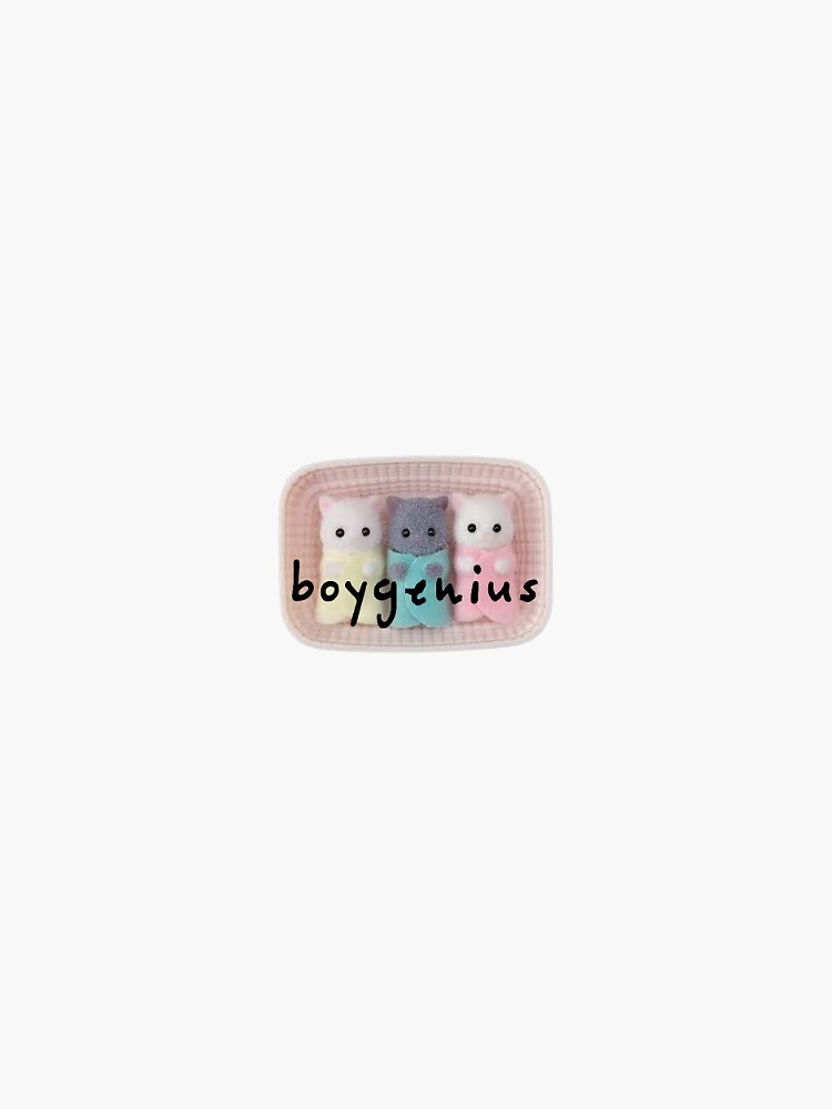 "Boygenius calico critters" Sticker for Sale by GLOUISSIER | Redbubble