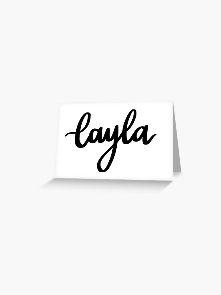 "Layla" Greeting Card for Sale by ellietography | Redbubble