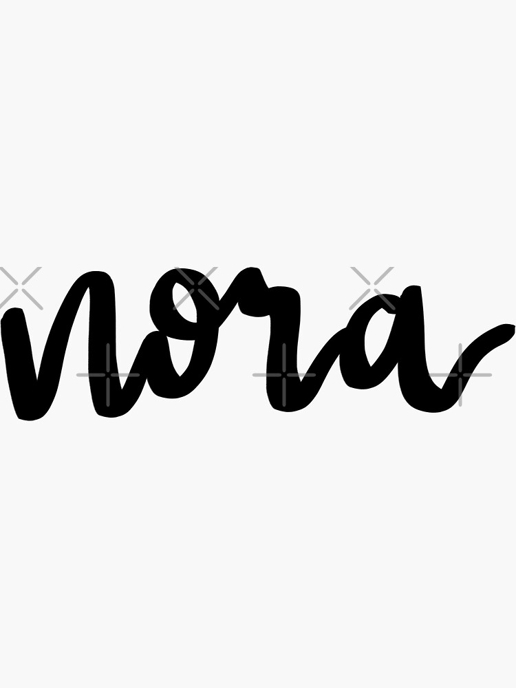 "Nora" Sticker for Sale by ellietography | Redbubble