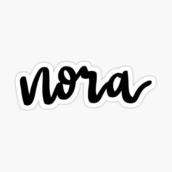 "Nora" Sticker for Sale by ellietography | Redbubble