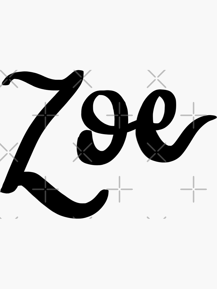 "Zoe" Sticker by ellietography | Redbubble
