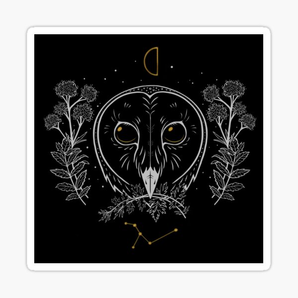"Familiar Series: Noctua" Sticker for Sale by monmcclain | Redbubble