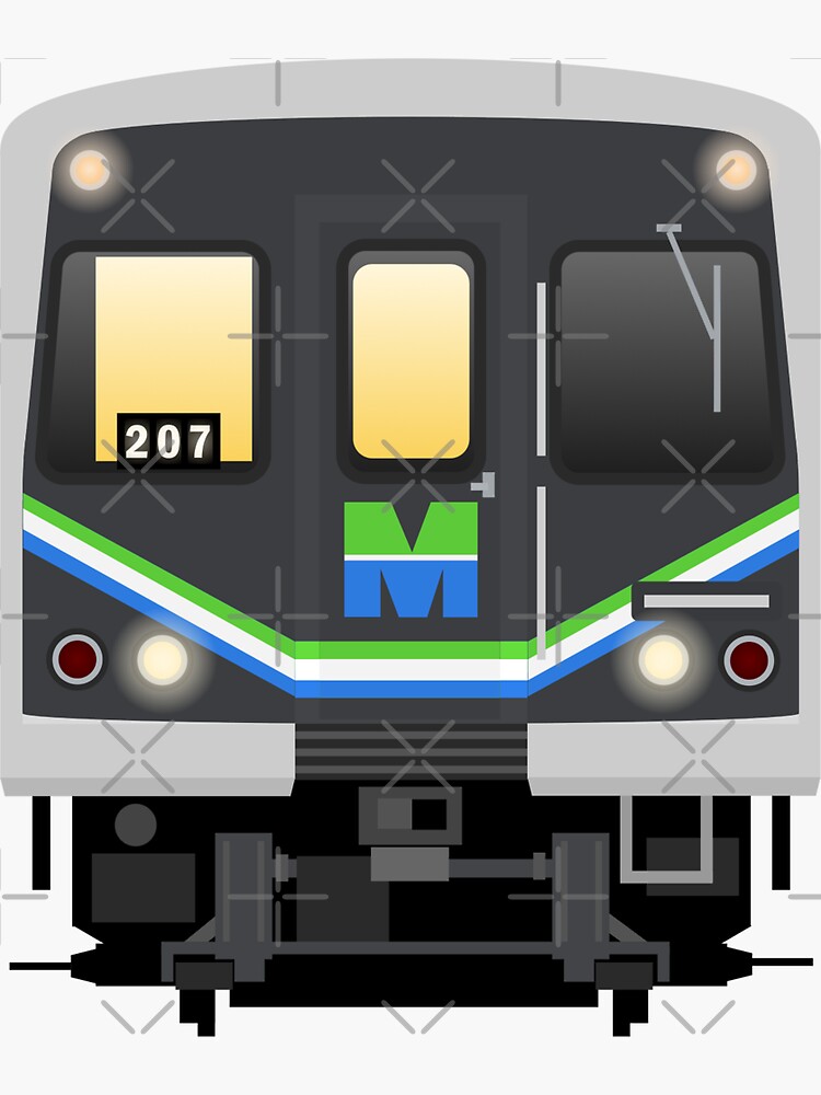 "Miami Metrorail Budd UTV Train (Older Livery)" Sticker for Sale by ...