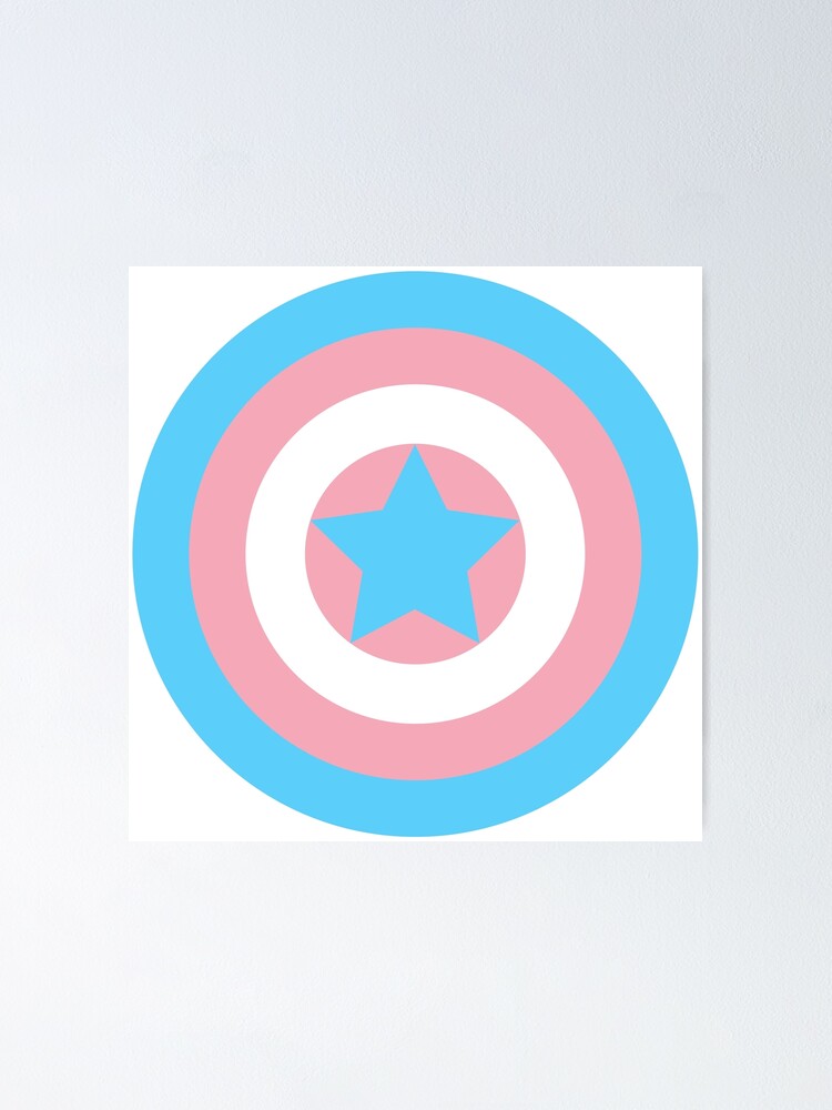 "Transgender Pride Shield" Poster for Sale by Queerevolt | Redbubble