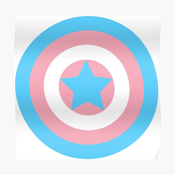 "Transgender Pride Shield" Poster for Sale by Queerevolt | Redbubble