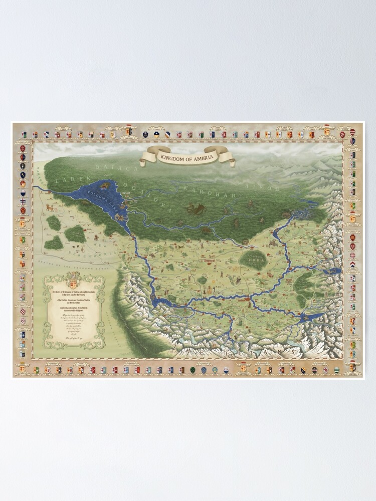 "SYMBAROUM AMBRIA MAP HERALDRY" Poster for Sale by PuckShop | Redbubble