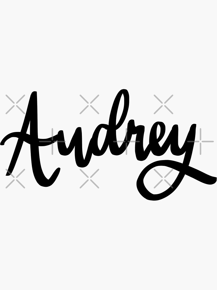 "Audrey" Sticker for Sale by ellietography | Redbubble