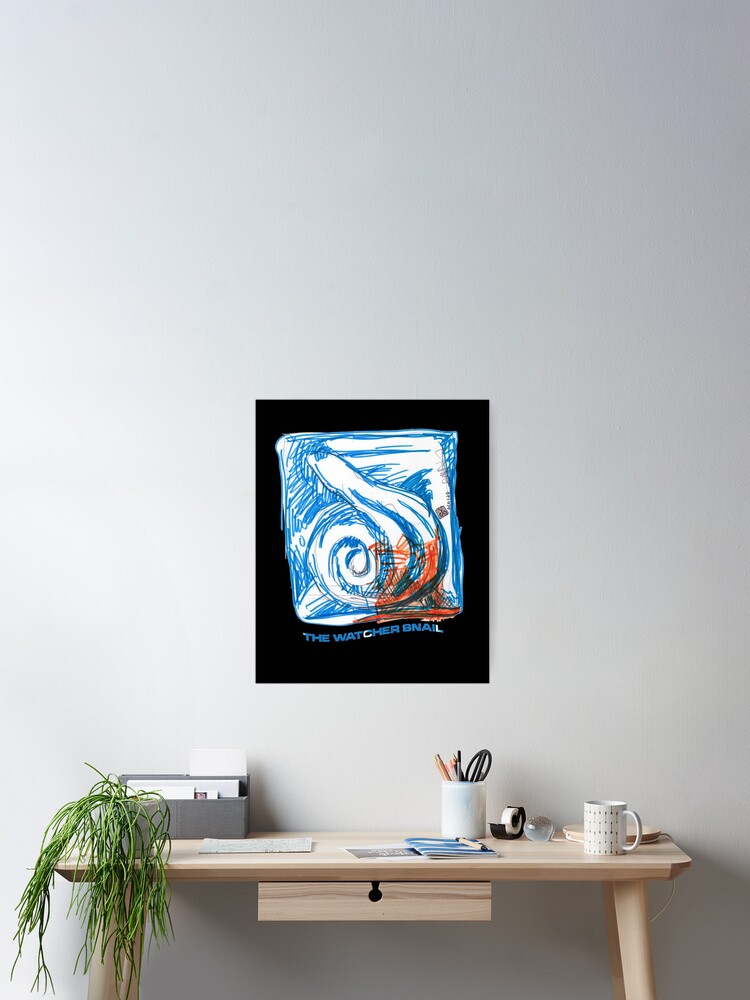 "The Watcher Snail (Ink drawing by AliceCCI)" Poster for Sale by ...