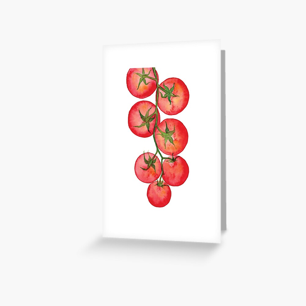 "Vine Ripe Tomatoes" Greeting Card by Juliafrmscratch | Redbubble