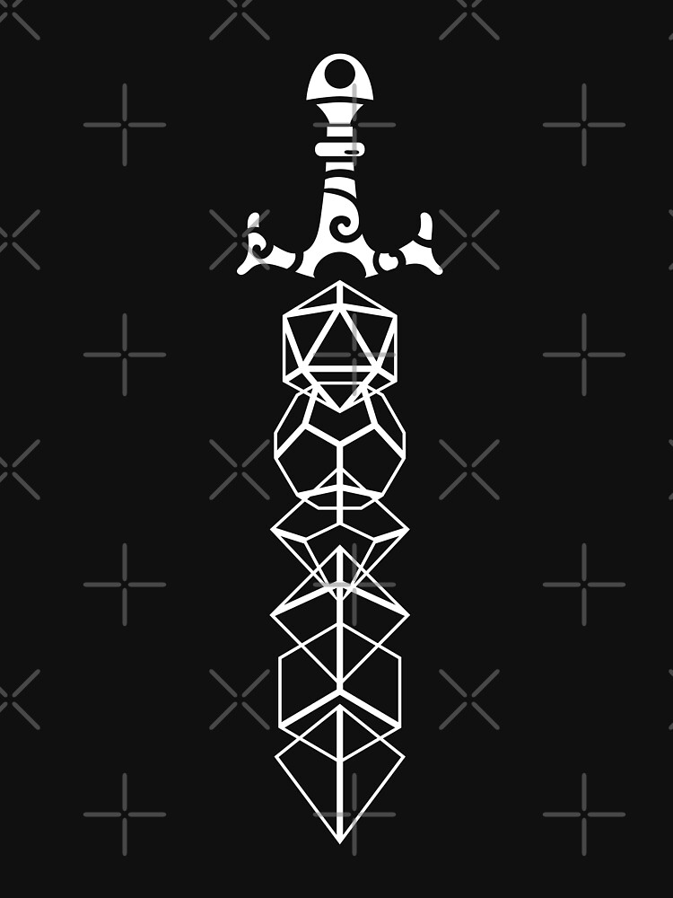 "Minimalist RPG Dice Tabletop Gaming - Dungeon Armory" T-shirt by ...
