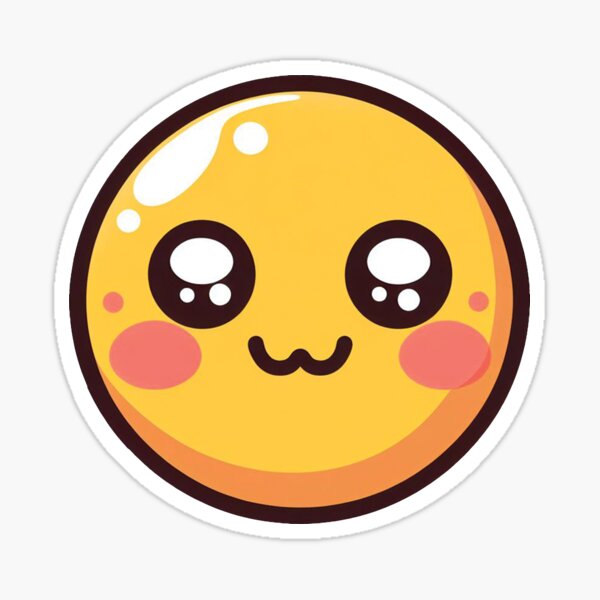 "Smiley Face Emoji" Sticker for Sale by blue-koala | Redbubble