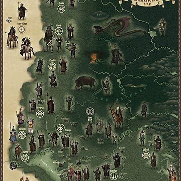"SYMBAROUM DAVOKAR MAP BARBARIAN CLAN" Poster for Sale by PuckShop ...