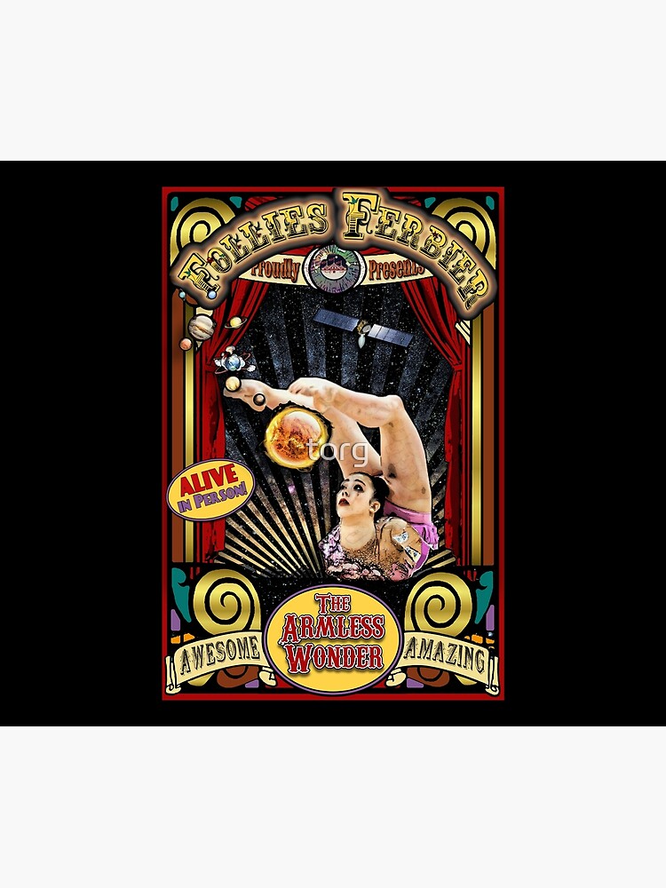 "The Armless Wonder: Sideshow Poster" Tapestry for Sale by torg | Redbubble